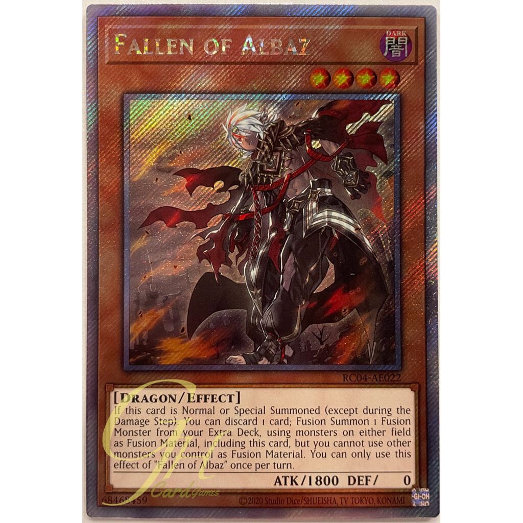 Yugioh [RC04-AE022] Fallen of Albaz (Extra Secret Rare) | Shopee Thailand