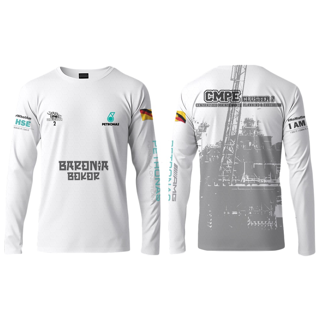 เสื้อยืดแขนยาว CMPE CLUSTER PETRONAS | Shopee Thailand