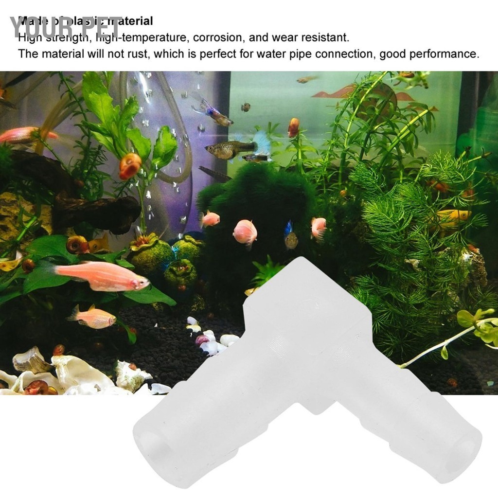 Your Pet 20ชิ้นพิพิธภัณฑ์สัตว์น้ำ90°ข้อศอกปั๊มลมท่ออะแดปเตอร์ตู้ปลาท่อ ...