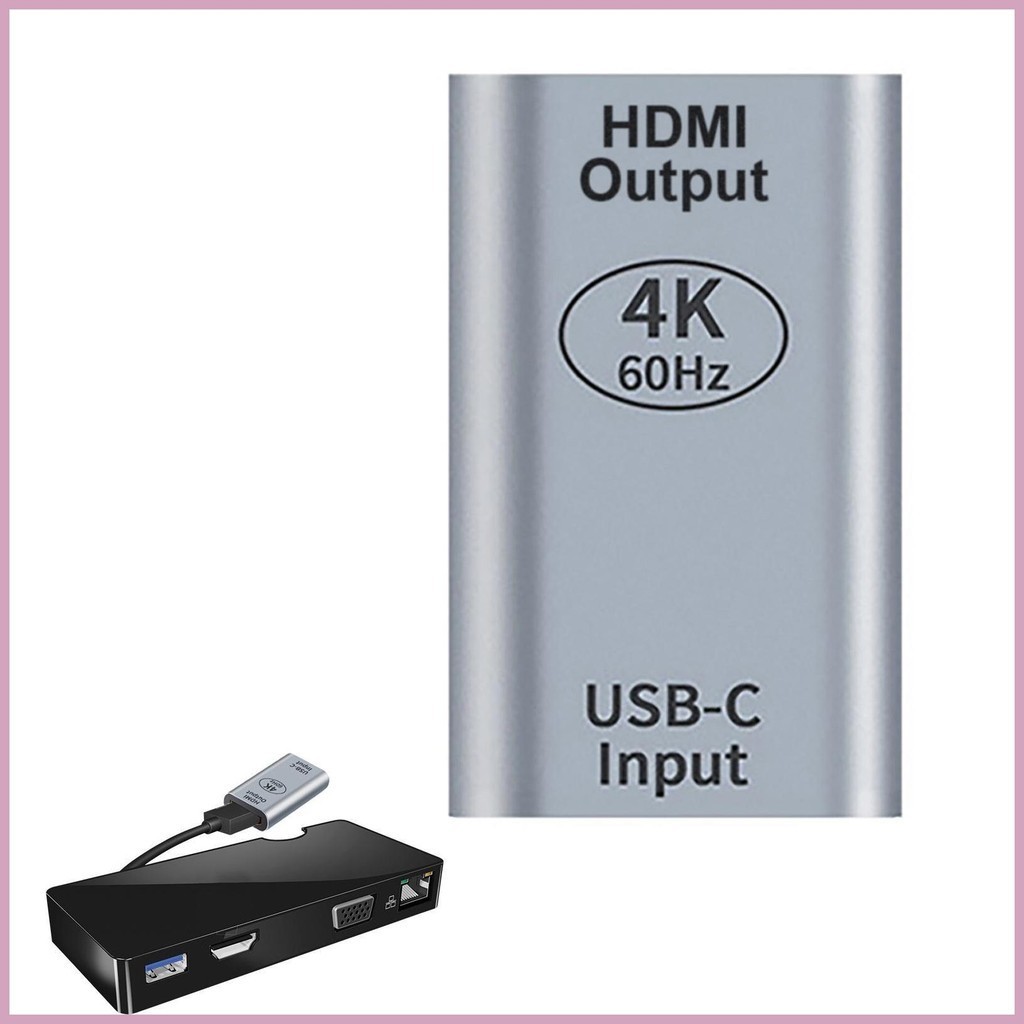 อะแดปเตอร์แปลงสายเคเบิ้ล 60Hz USB C เป็น HDMI Dp Mini Dp Vga USB Type C ...
