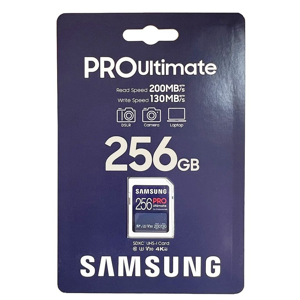 Samsung PRO Ultimate 256GB UHS-I Full Size SDXC Memory Card, MB-SY256S ...