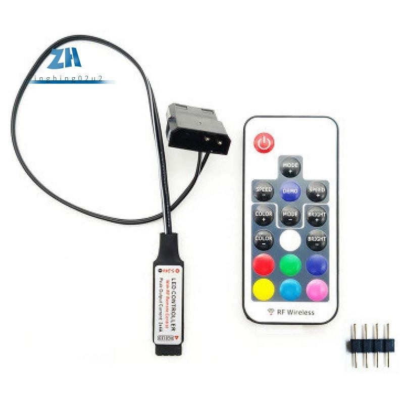 พัดลมควบคุมเอฟเฟคคอมพิวเตอร์ 5V 3-Pin 12V 4-Pin RGB พร้อมรีโมตคอนโทรล ...