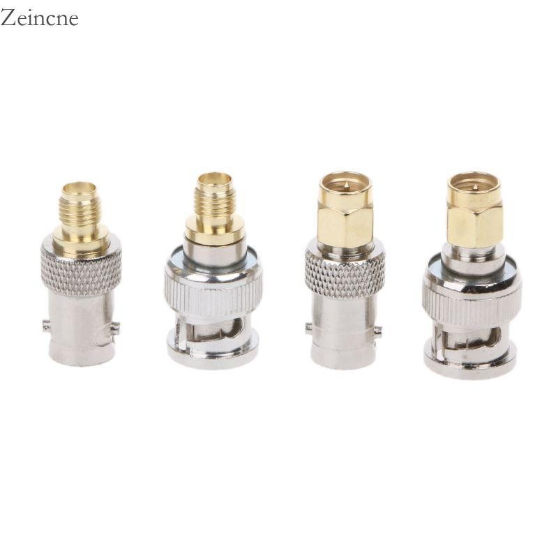 Zein อะแดปเตอร์วิทยุสื่อสาร BNC ตัวผู้ เป็น SMA ตัวเมีย BNC SMA-JK Q9 BNC เป็น SMA ตัวเมีย 4 ...