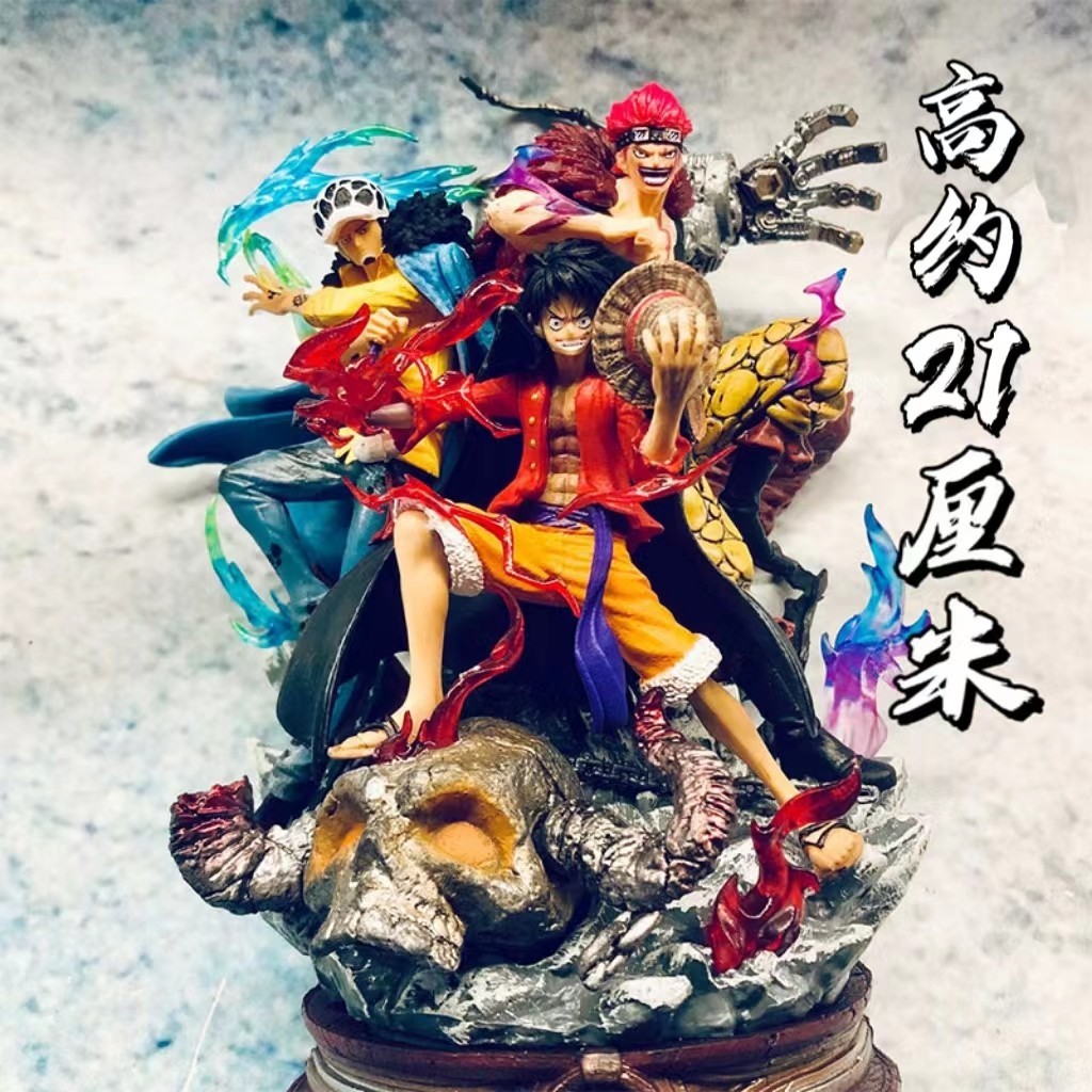 ตุ๊กตาฟิกเกอร์ One Piece Captains Onishima Throne Luffy Rocky De Five ...