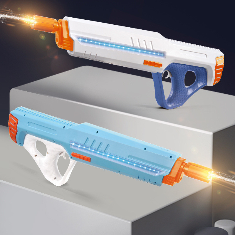 Pulse Electric Continuous Water Gun Colored Light Laser Fire Spray ...
