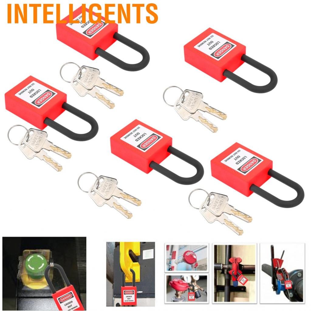 IntelligentS Lockout Padlock 5 SETS 38 มม. ล็อคไนลอนวิศวกรรมเครื่องจักร ...