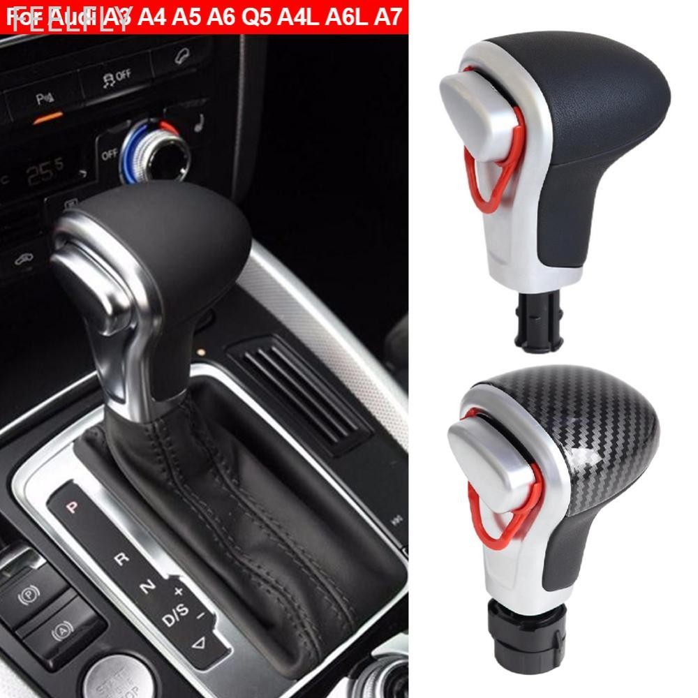 Feelfly รถอัตโนมัติ Shift Knob เกียร์ Shift Knob Head Lever หนัง Shift Knob Stick สําหรับ Audi ...
