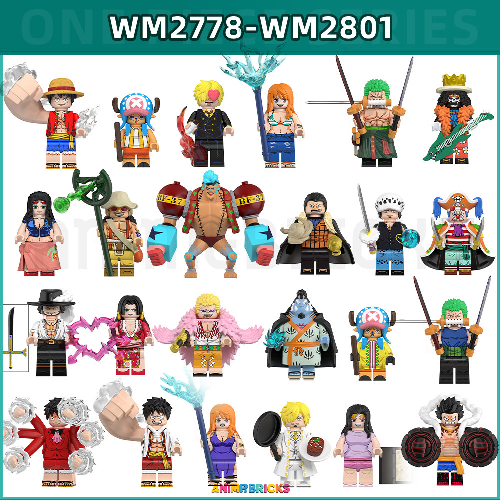 One Piece Luffy Zoro Franky Hawkeye Doflamingo Brook Usopp Chopper ...