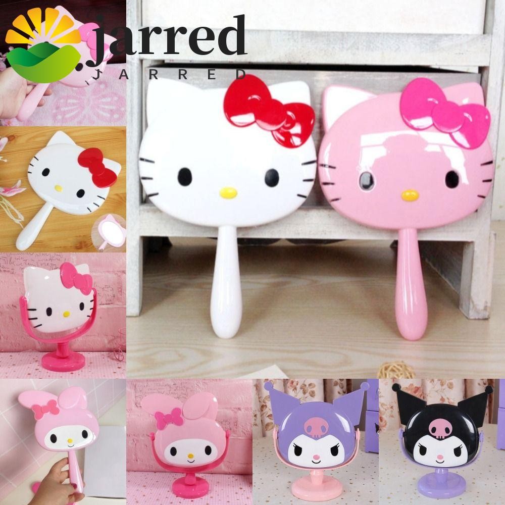 Jarred Kitty Cat Make Up Mirrors, การ์ตูน Kawaii กระจกเครื่องสําอางมือ ...