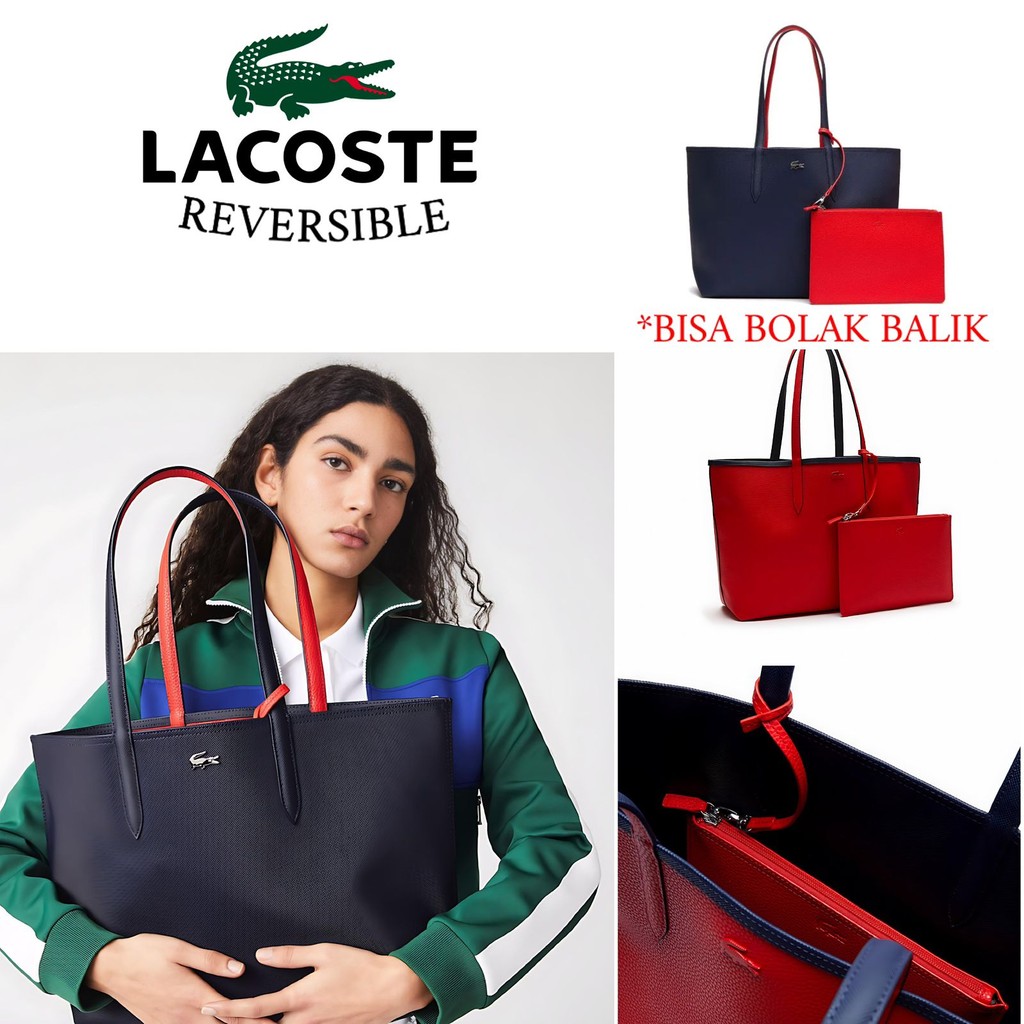 Vvip PLATINUM TOTE BAG LACOSTE CAN BE RETURNED | Shopee Thailand