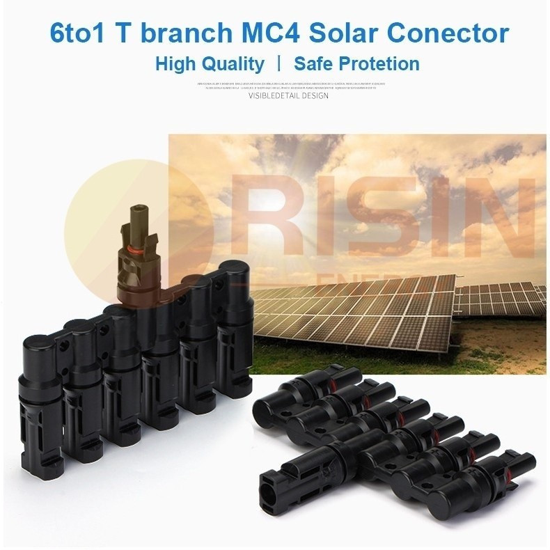 6t Connector 1 คู่ MC4 สาย Coupler Combiner แผงพลังงานแสงอาทิตย์สาขา ...