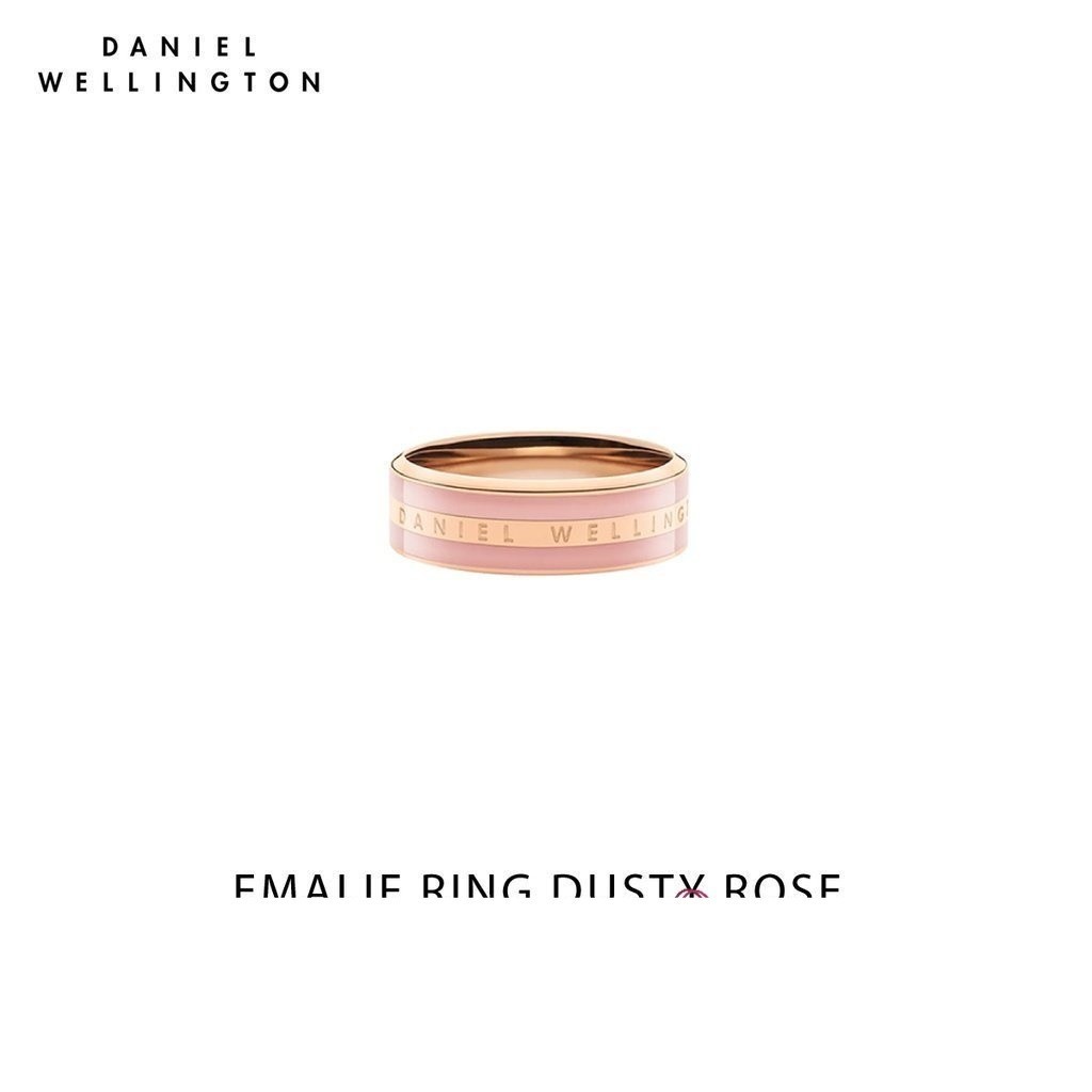 (ทักแชทรับโค้ด) Daniel Wellington EMALIE RING DUSTY ROSE 50 มม สีชมพู ...