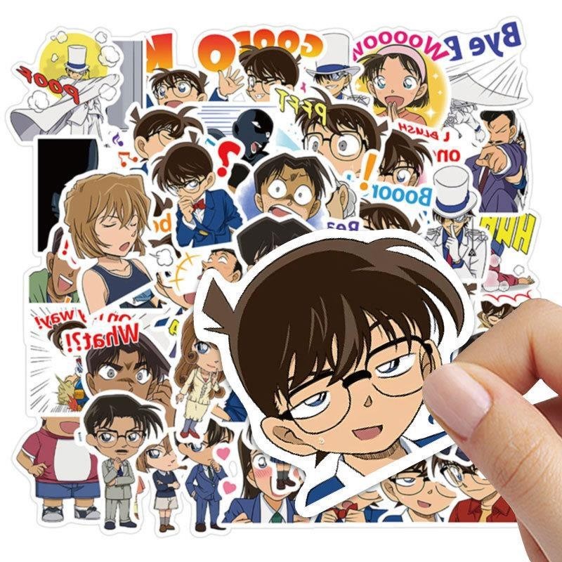 🧡พร้อมส่ง🧡JAPAN ANIME ยอดนักสืบจิ๋วโคนัน 名探偵コナン 柯南 sticker สติกเกอร์กัน ...
