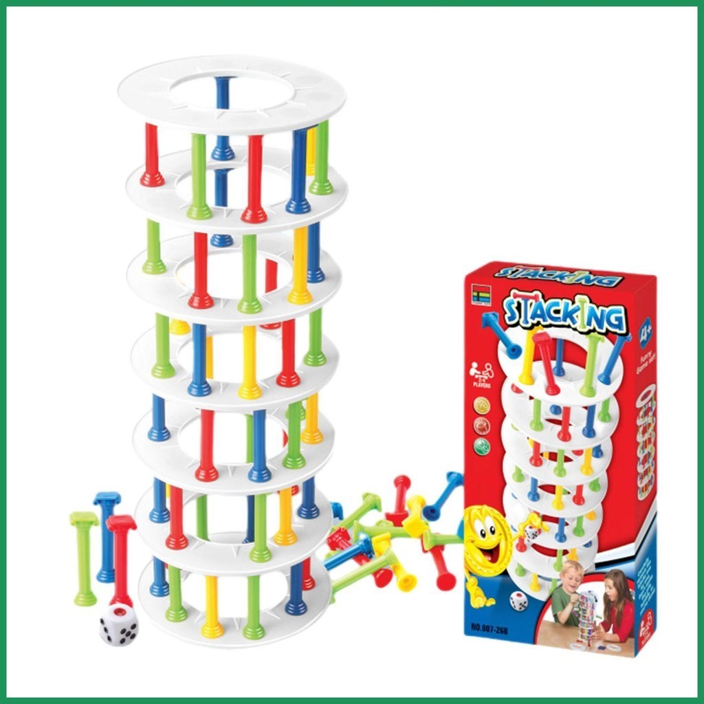 เกมทาวเวอร์สมดุล กิจกรรมประสาทสัมผัส ทาวเวอร์ซ้อน เกมปริศนา เกมพัฒนาการ ...