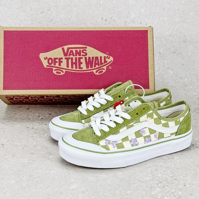 รองเท้าผ้าใบลําลอง รุ่น Vans Style 36 Decon Matcha Green Beige สีม่วง ...