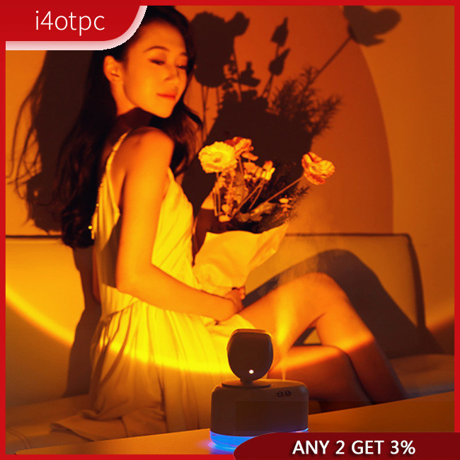 I4otpc เครื่องฟอกอากาศความชื้น โคมไฟโปรเจคเตอร์ LED ปรับความสว่างได้ ชาร์จ USB 300 มล. | Shopee ...