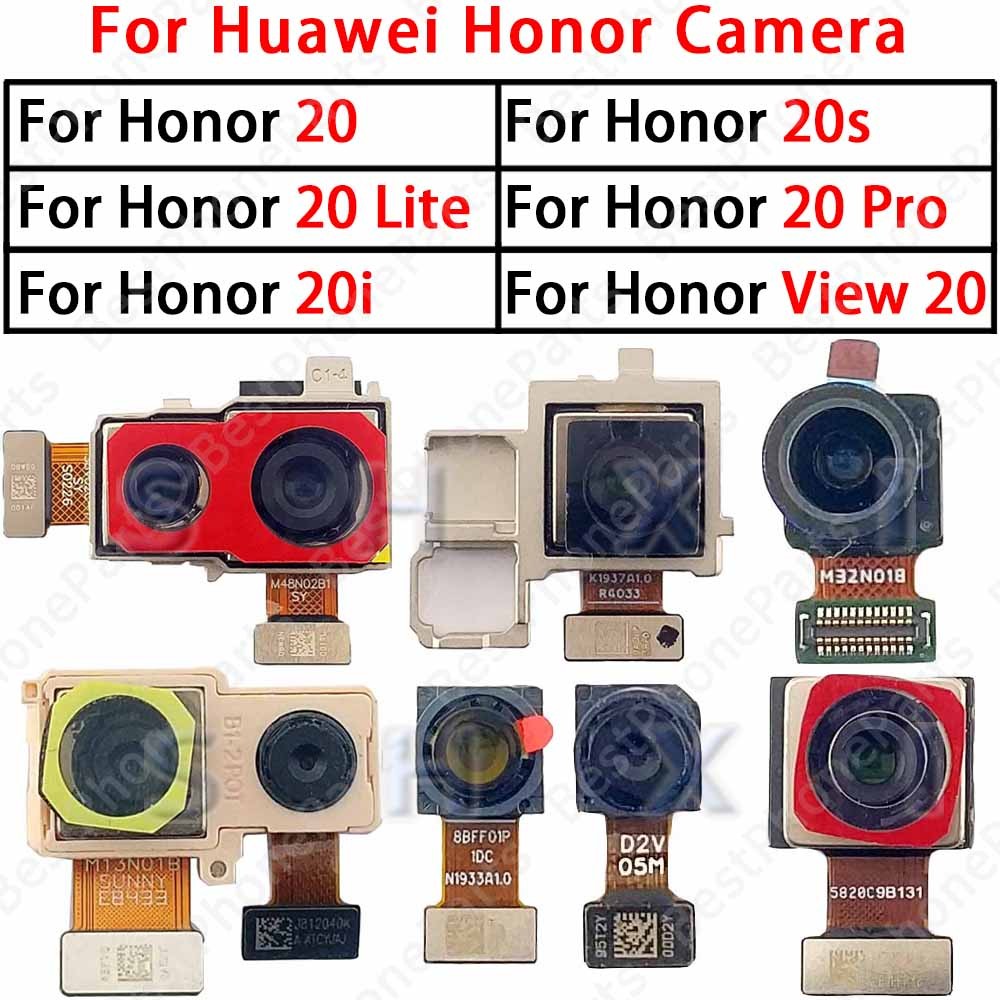 สําหรับ Huawei Honor 20 Lite Pro 20i 20s V20 กล้อง Original Selfie ด้านหน้าและด้านหลังโมดูลกล้อง ...