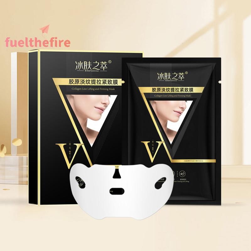 [Feel] 5 แผ่น V Shape Mask Face Firming Mask Chin Facial Lifting Mask ...