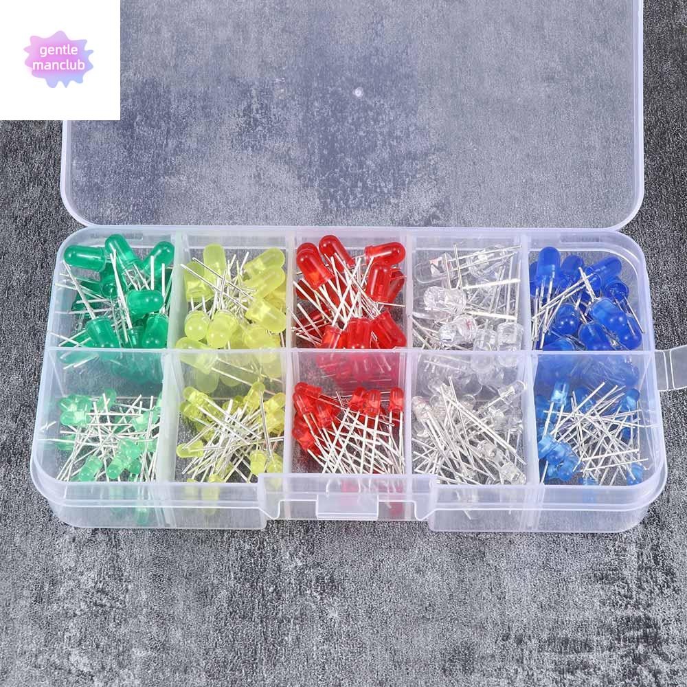 Gentlemanclub 200 ชิ้น LED Diode Kit สีเขียวผสมสี Ultra Bright Bulb DIY ...