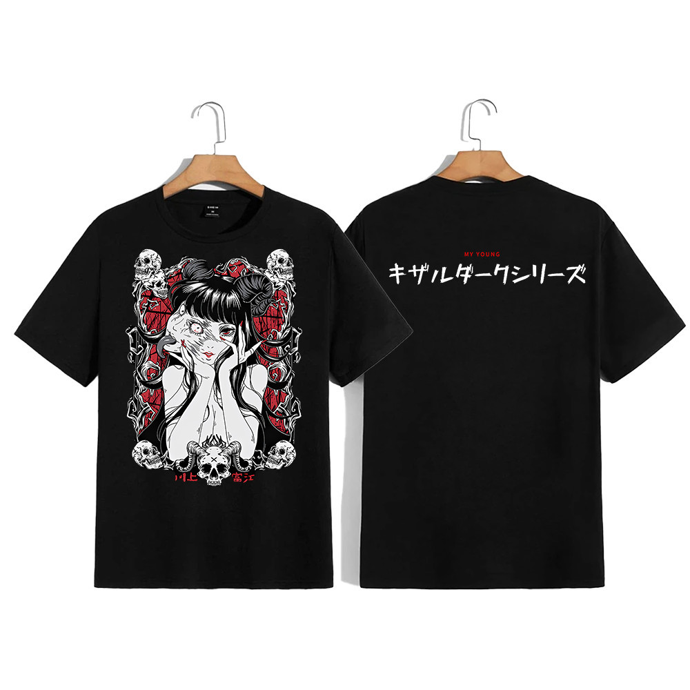 ใหม่ Japanese horror manga serie T-Shirt Gothic Series Anime TOMIE ...