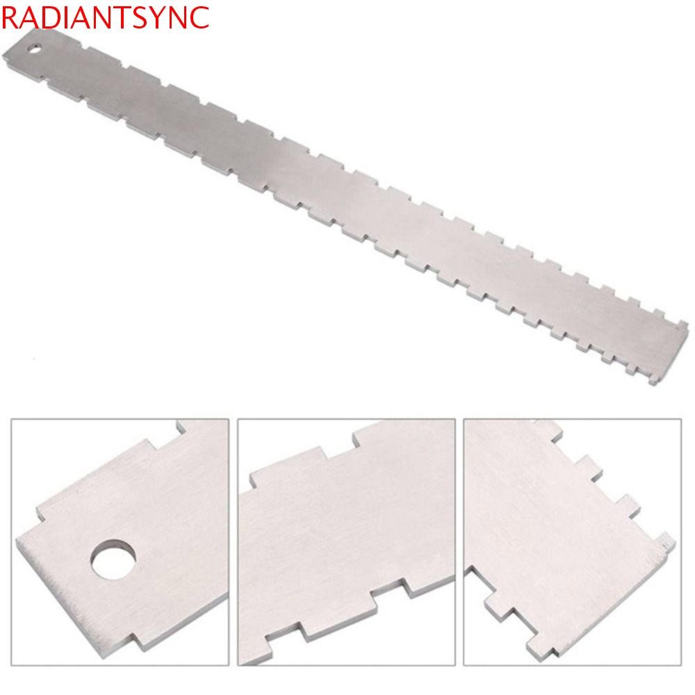 Radiantsync คอไม้บรรทัดหยัก, สแตนเลส Gap วัดกีตาร์ Fret ไม้บรรทัด, อุปกรณ์กีตาร์ Fretboard ...