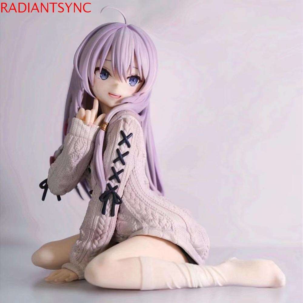 Radiantsync Elaina รูป,ของเล่น PVC ตุ๊กตา Wandering แม่มด,ของขวัญวันเกิดชุดนอน Kawaii ท่านั่งการ ...