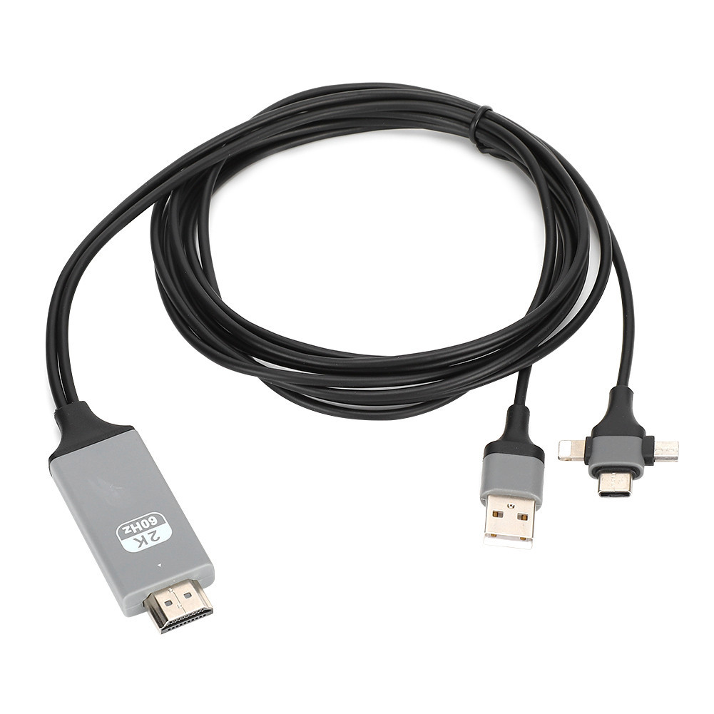 Concon AndroidOS Universal TV HDMI Adapter 3 ใน 1 สายเคเบิลสำหรับ Type ...