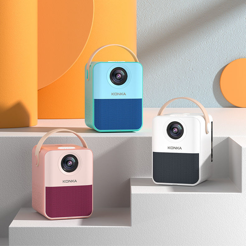 Konka H4Pro โปรเจคเตอร์ ฉายภาพ HD ขนาดเล็ก สําหรับติดผนังห้องนอน หอพัก | Shopee Thailand