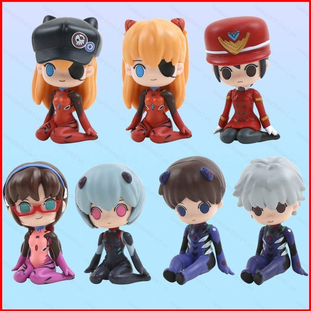 Ere1 โมเดลฟิกเกอร์ EVA Ayanami Rei Asuka Ikari Shinji Kaworu Mari ของเล่นสําหรับเด็ก 7 ชิ้น ...