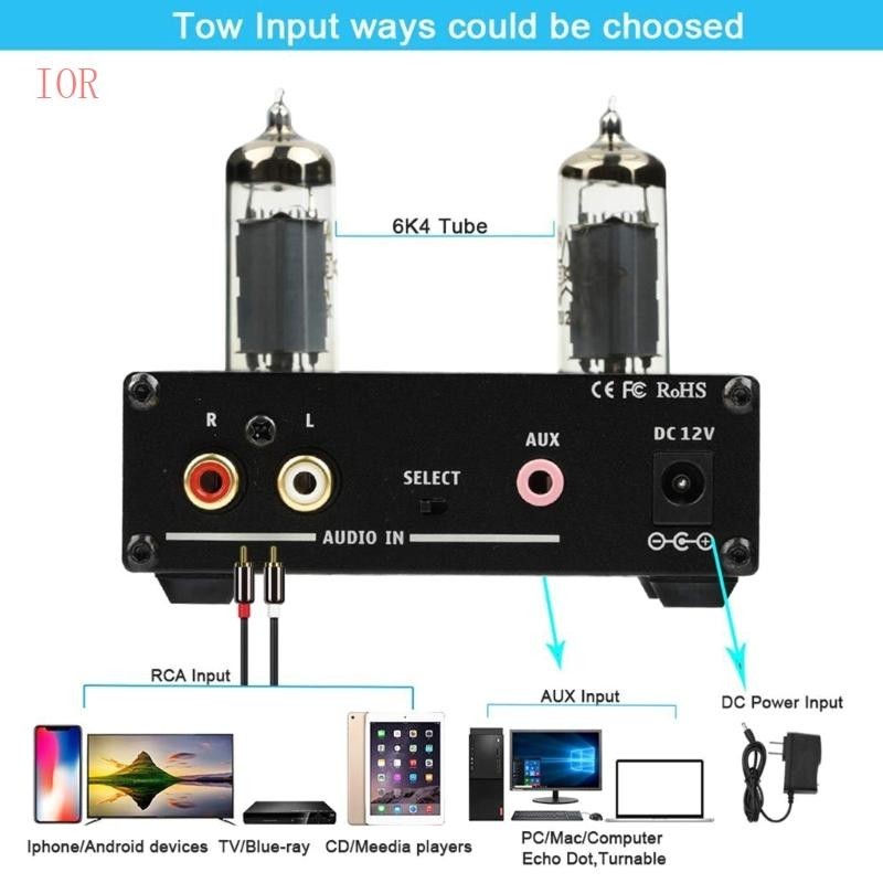 พรีแอมป์หูฟัง พาวเวอร์ซัพพลาย IOR P2 DC12V พร้อมหลอดสุญญากาศ เกรด J 6K4 | Shopee Thailand