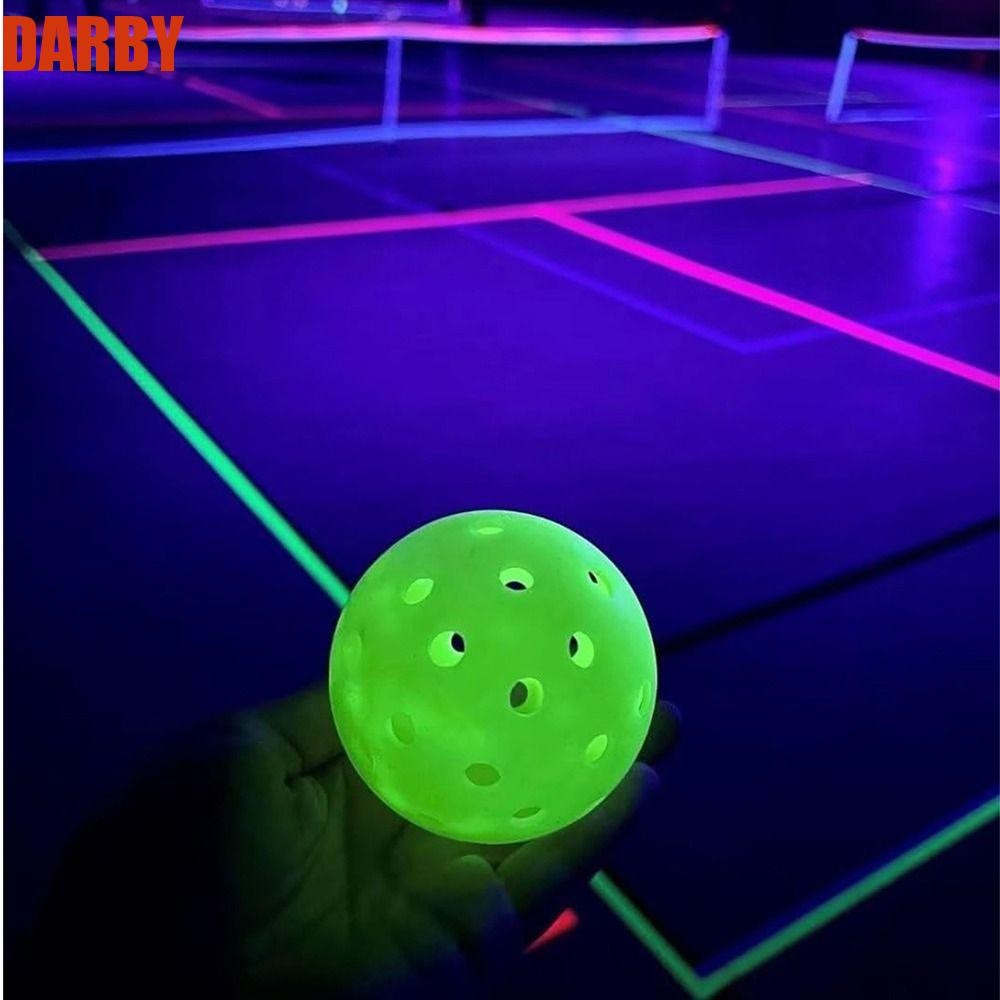 Darby Luminous Pickleball Ball, 40 หลุมแสงสีเขียว LED Light Up ...