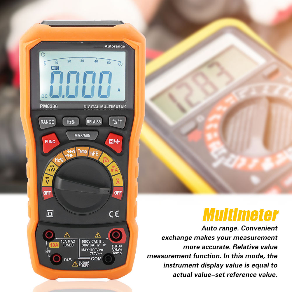 Multimeter Auto Range Digital Multimeter Capacitance Diode สำหรับห้อง ...