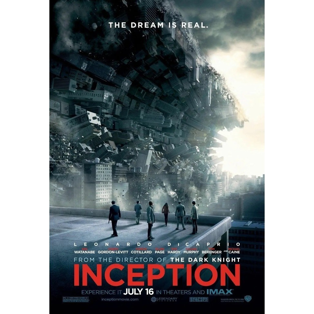โปสเตอร์ภาพยนตร์ Inception Art Silk ขนาด 24x36 นิ้ว 0127 | Shopee Thailand