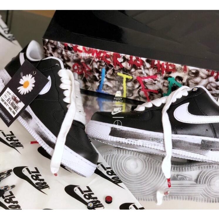 Nike Air Force 1 07 Paranoise GD Black Daisy Platform Casual Retro ...