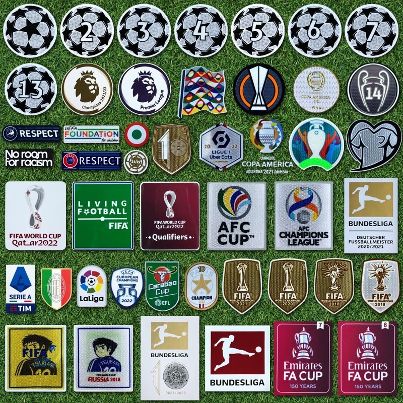 แผ่นแพทช์ฟุตบอล EPL patch UCL patch La Liga Serie A Ligue 1FIFA ...