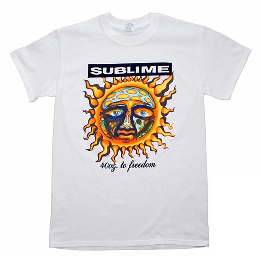 ใหม่ เสื้อยืด Sublime 40 Oz To Freedom สีขาว ของแท้ | Shopee Thailand