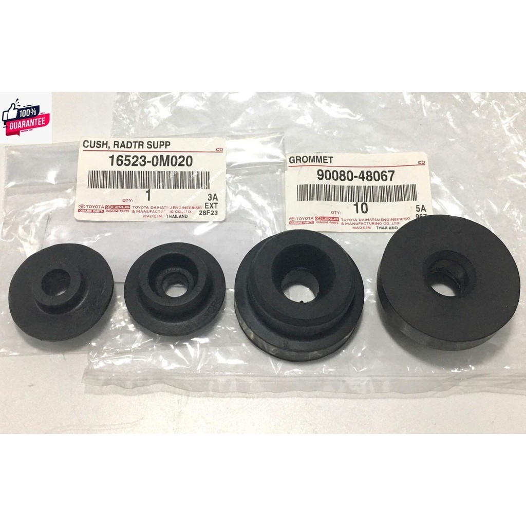 ยางรองขายึดหม้อน้ำตัวนและตัวล่าง Toyota Vios year2003-2006 genuine ...