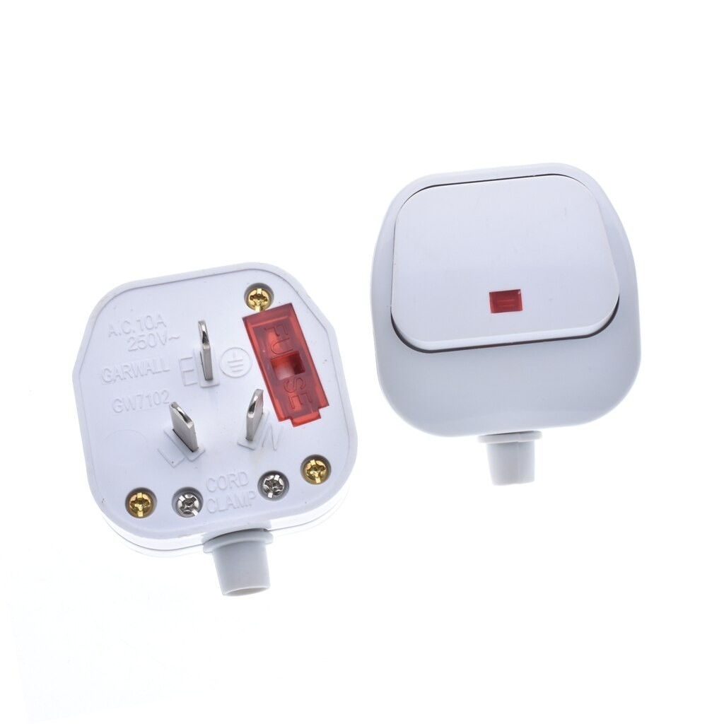 ปลั๊กสวิตช์ไฟมาตรฐานออสเตรเลีย พร้อมฟิวส์ 3-Pins เชื่อมต่อ 10A 16A 250V | Shopee Thailand