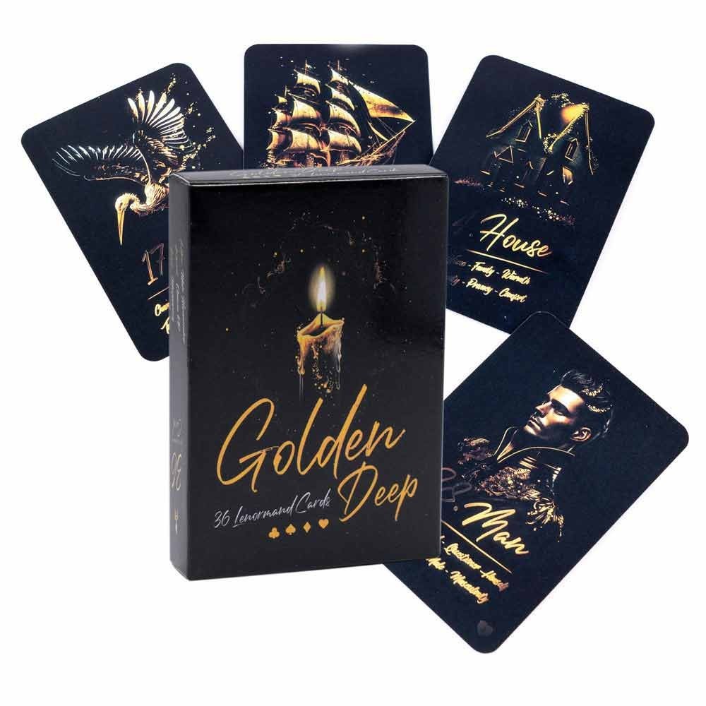 Golden Deep Tarot Cards Fortune Golden Deep Lenormand Tarot Oracle ...