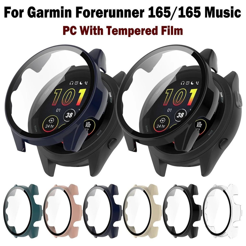 Pc เคสป้องกันเต็มรูปแบบ สําหรับ Garmin Forerunner 165/165 Music Screen ...