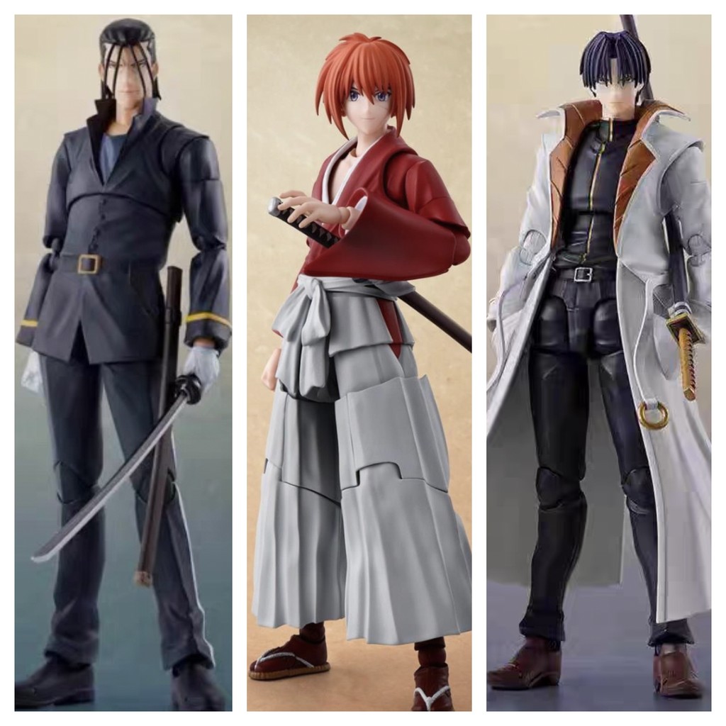 Bandai SHF Langke Kenshin Scarlet Rain Kenshin Saito One Four Naisen ...