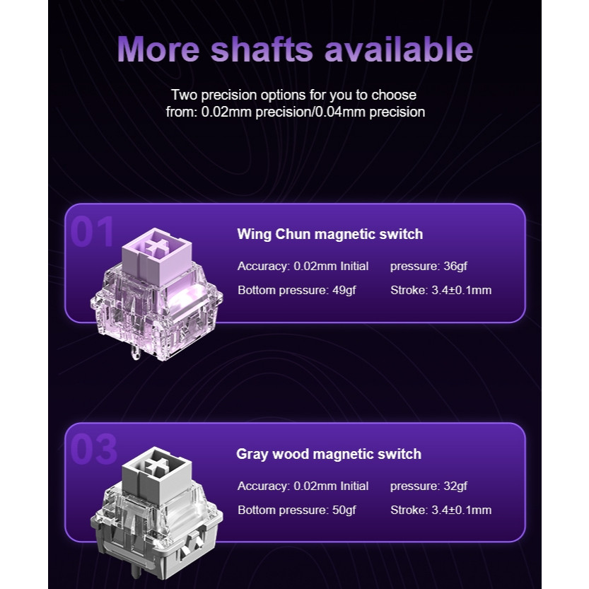 คีย์บอร์ด AULA WIN60HE / WIN68HE Rapid Trigger Keyboard Magnetic Switch ...