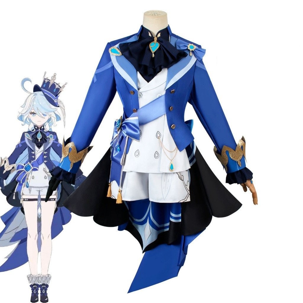 Genshin impact เครื่องแต่งกาย God of Water funinna คอสเพลย์ Fu Carlos ...