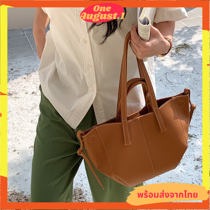 พร้อมส่งจากไทย กระเป๋าหนังปรับทรงได้สายสะพายได้2แบบ S059 | Shopee Thailand