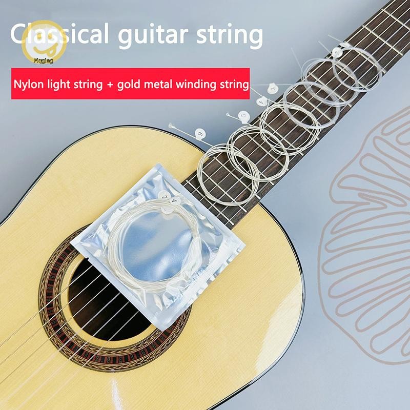 Piqging 6 ชิ้น/เซ็ต Universal กีตาร์คลาสสิก String ทองเหลืองหกเหลี่ยม ...