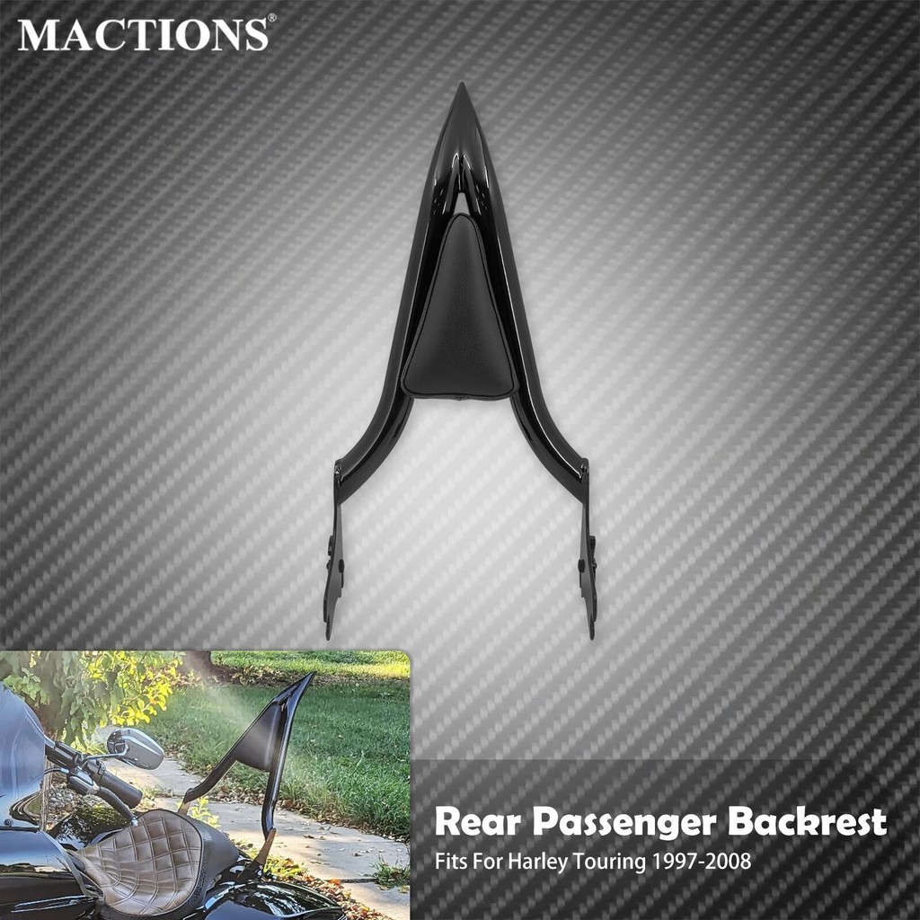 BAMotorcycle Passenger Sissy Bar Backrest Black Rear Backrests For ...