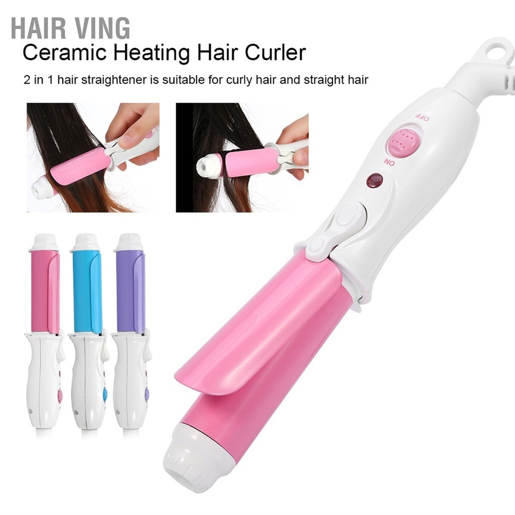 HaiR Ving 6 ประเภทมินิแบบพกพา Deep Curly Bunches เซรามิค Curling ...