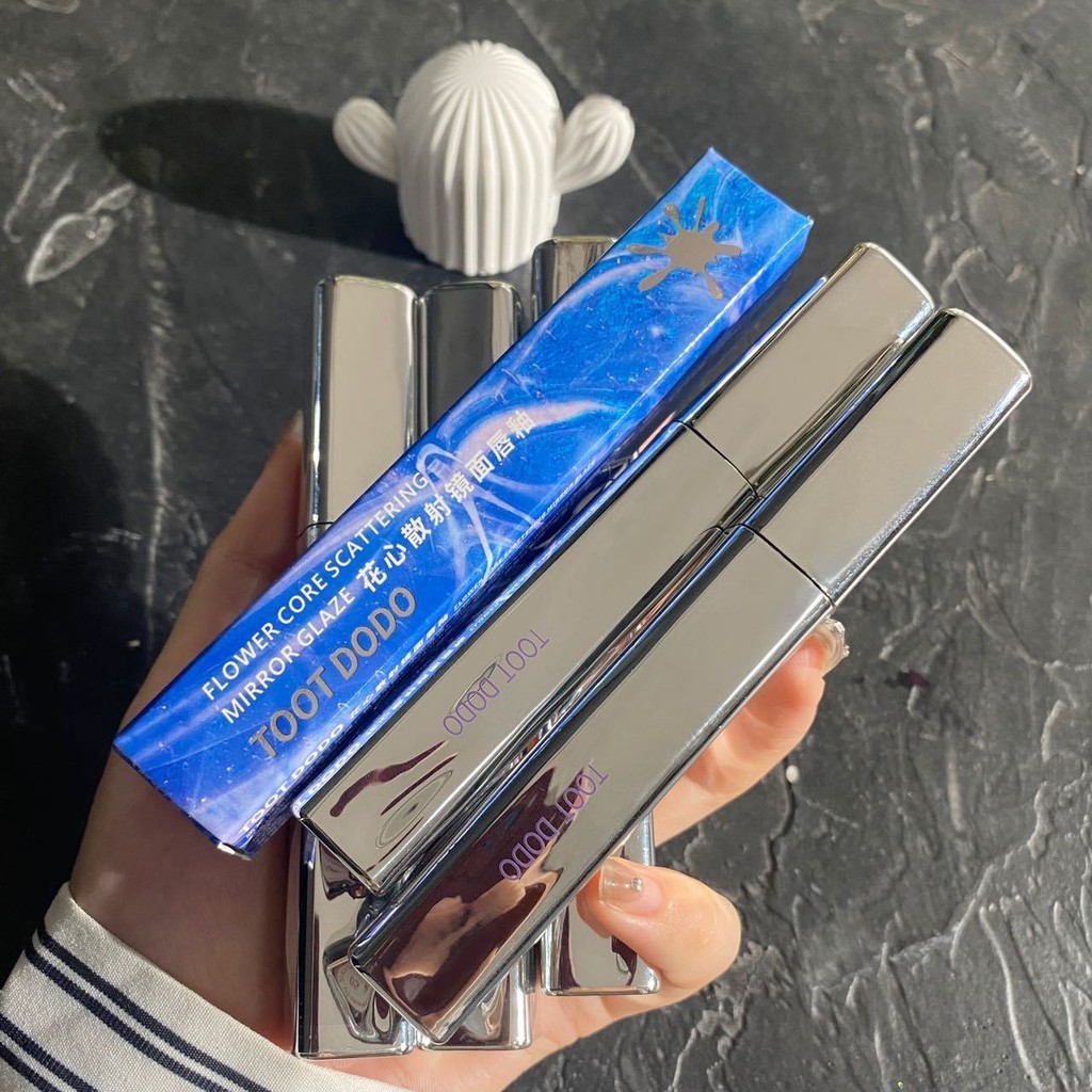 Toot Dodo ลิปแลคเกอร์ หลอดสีเงิน ขนาดเล็ก ให้ความชุ่มชื้น บํารุงริม ...