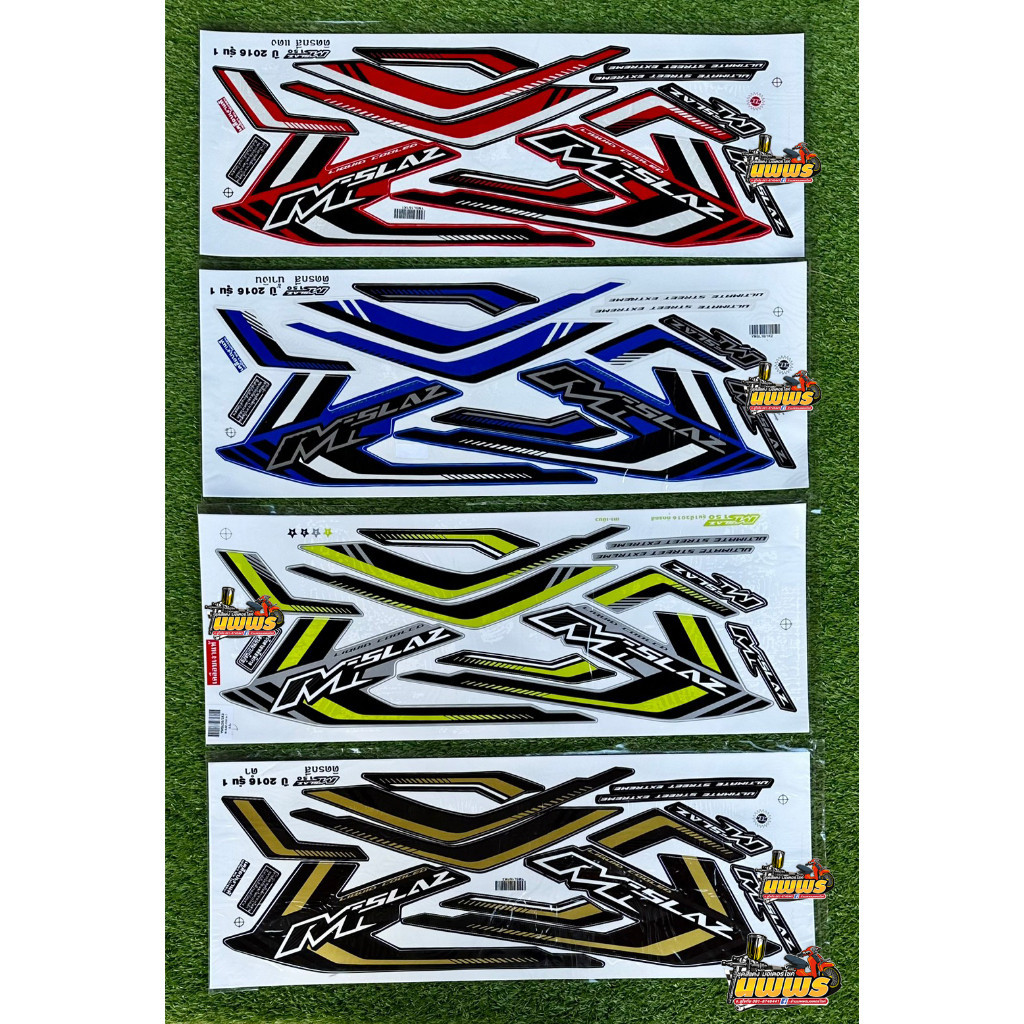 สติ๊กเกอร์M-Slaz ปี2016 รุ่น1 ( สีสด เคลือบเงาแท้ ) สติ๊กเกอร์เอ็มสแลช ...