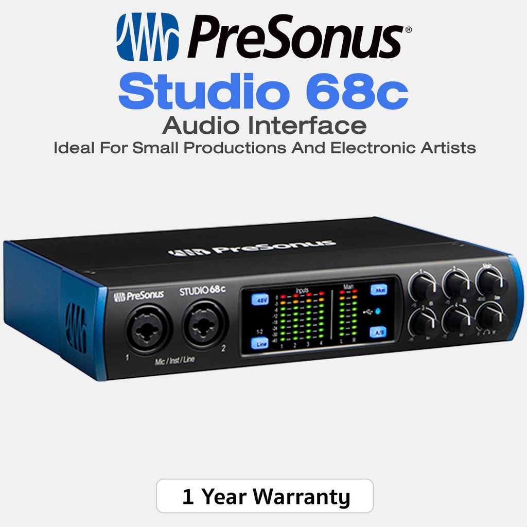 Presonus® Studio 68c Audio Interface 6-in/6-out ออดิโออินเทอร์เฟส ...